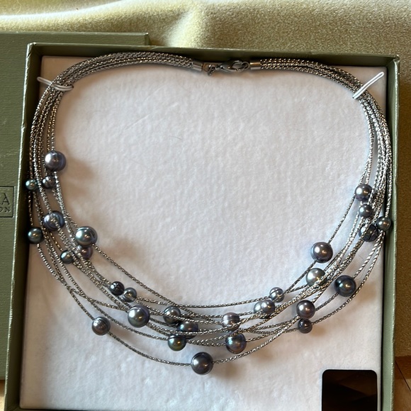 Honora | Jewelry | Honora Pearl Multi Strand Floating Pearl Necklace ...